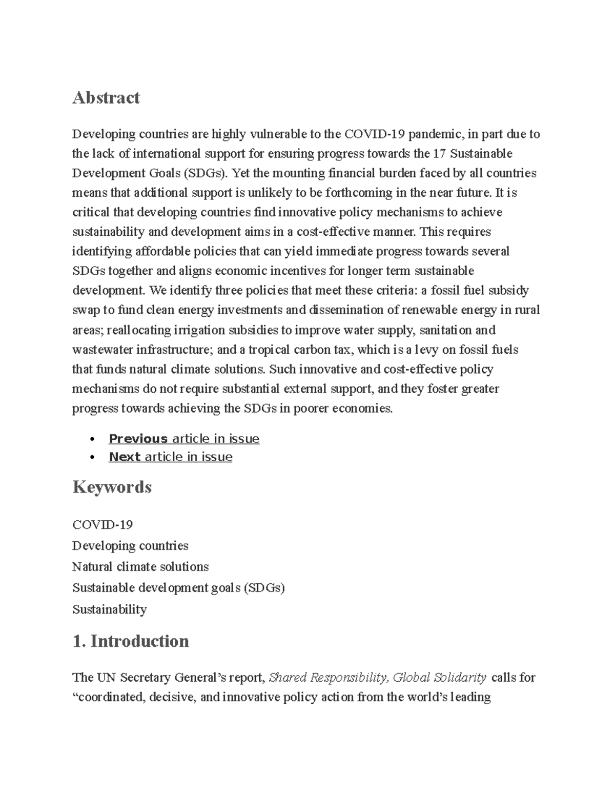 Pack2 - Pack3 - Abstract Developing countries are highly vulnerable to ...