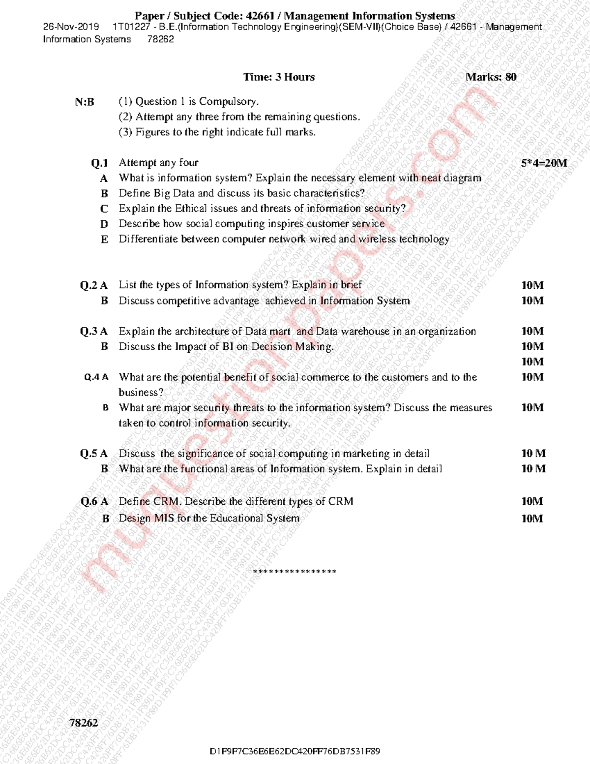 Be information-technology semester-7 2019 december management-information-systems-mis-cbcgs ...