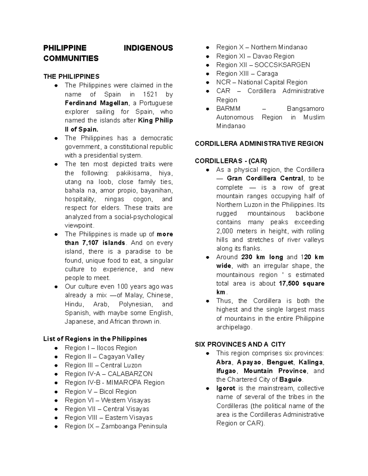 Philippine Indigenous Communities - PHILIPPINE INDIGENOUS COMMUNITIES ...