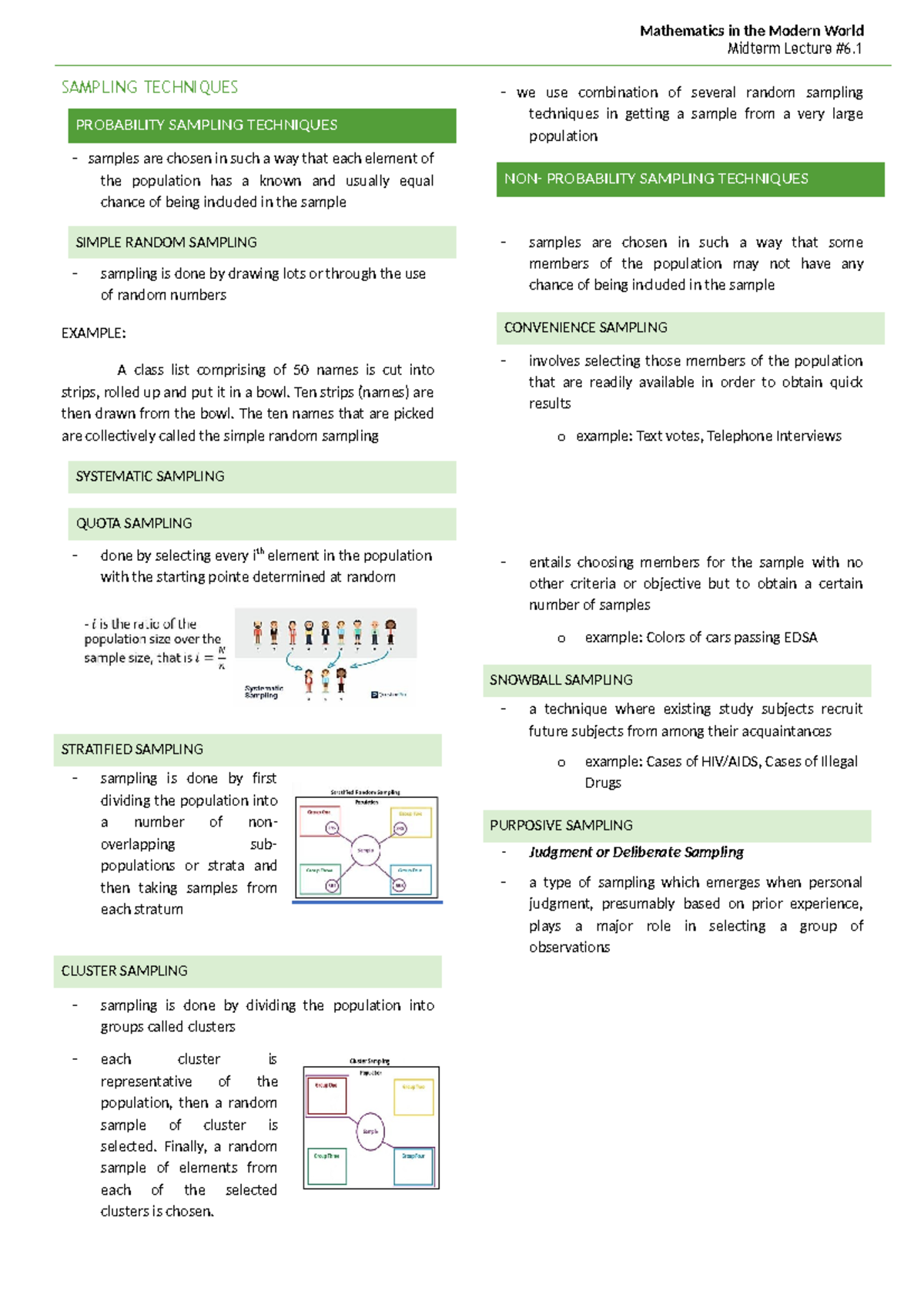 MMW (Lect #6.1) trans - Mathematics in the Modern World Midterm Lecture ...