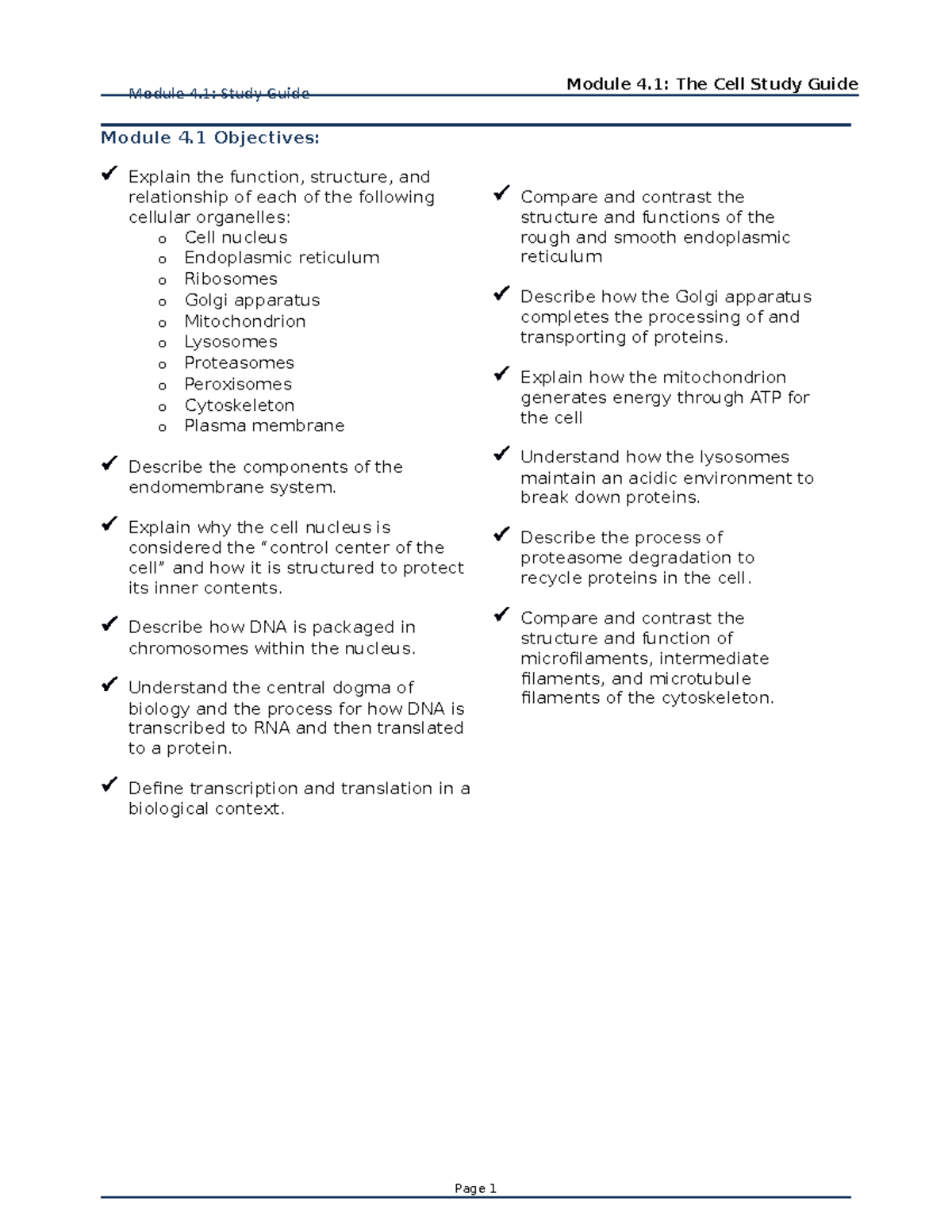 bio264_4.1StudyGuide-1.docx - Module 4 Objectives: Explain the function ...