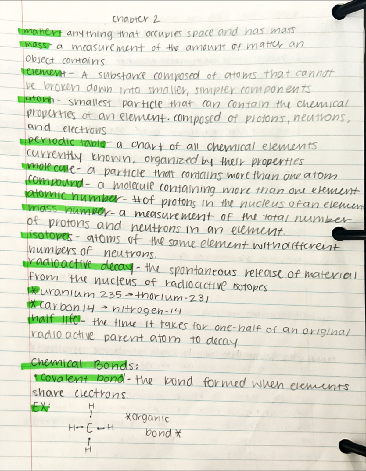 Chapter 2 AP Environmental Science Notes - chapter 2 ####### Mass- a ...