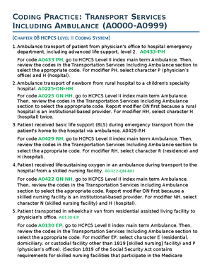 Coding Practice- Chapter 10 CPT Evaluation & Management - CODING ...