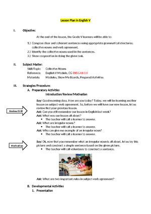 Detailed Lesson PLAN IN Grade 8 - DETAILED LESSON PLAN IN GRADE 8 ...