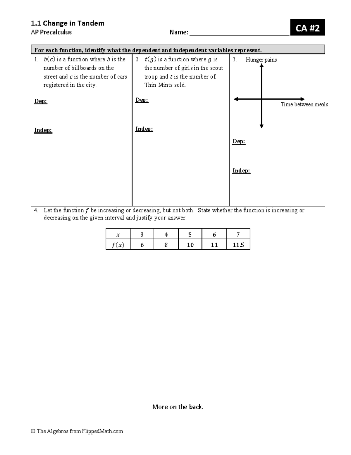 Appc 1 - practice questions - © The Algebros from FlippedMath 1 Change ...