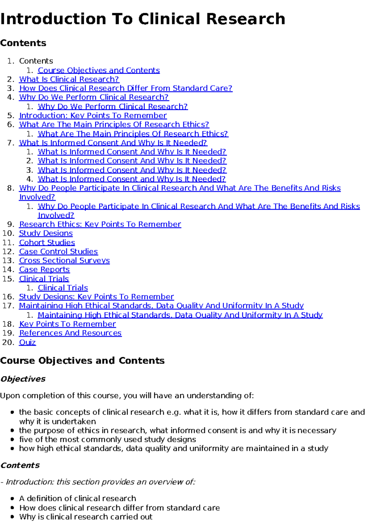 Introduction to clinical research - Introduction To Clinical Research ...