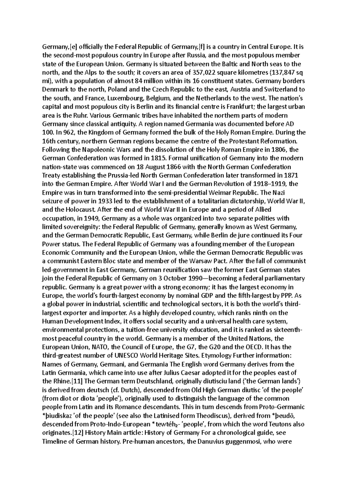 Germany - Summary - Germany,[e] officially the Federal Republic of ...