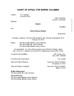 R. v. Grant - Case LAW Criminal - R. v. Grant Supreme Court Reports ...