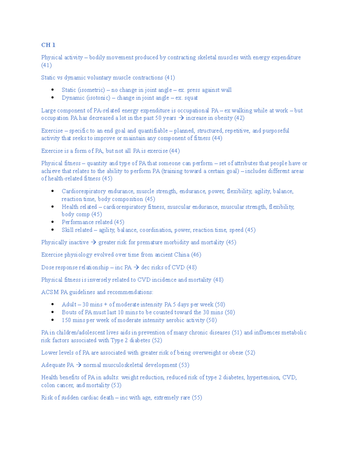 Ch 1 - Book notes for ch 1, certification exam prep - CH 1 Physical ...