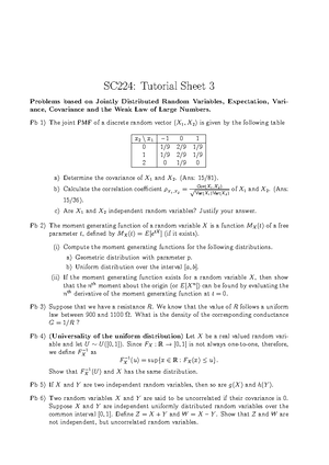 Tutorial Sheet 1 - problems - SC224: Tutorial Sheet 1 Problems based on Basic Counting Principle ...
