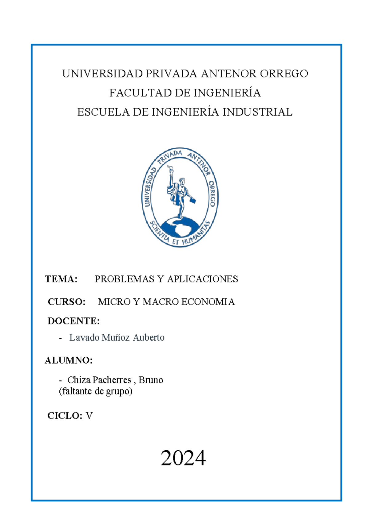 Caratula 2 - SDSDSD - Lenguaje - UNIVERSIDAD PRIVADA ANTENOR ORREGO ...