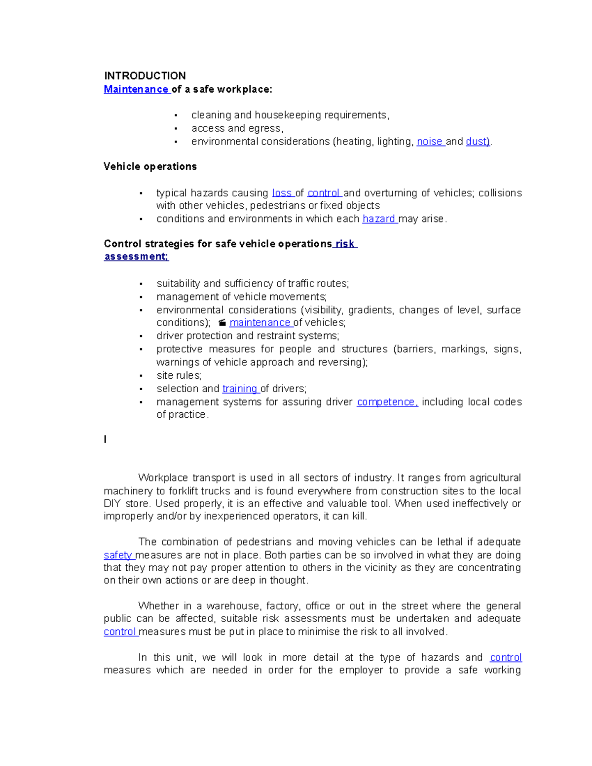 Safety Health 21 - Control strategies for safe vehicle operations risk ...