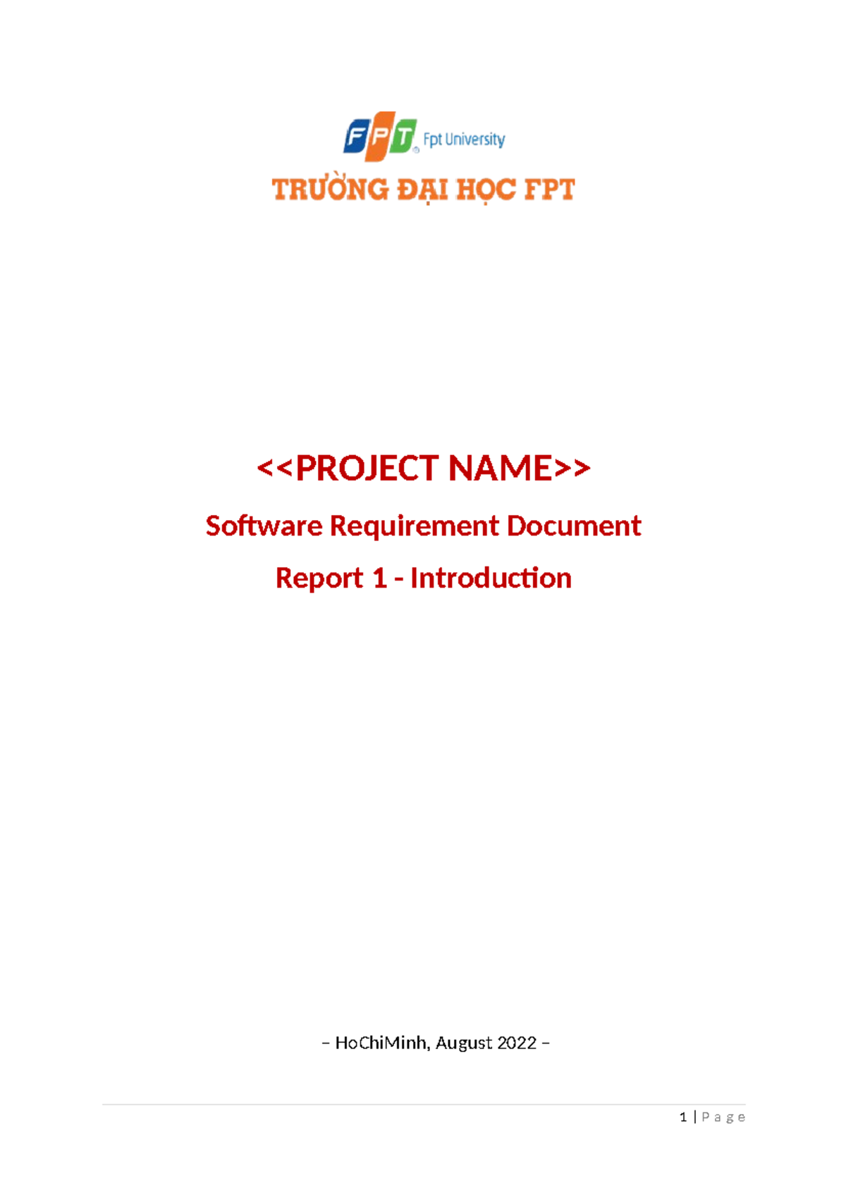 SWR302 SRD Report 1 Introduction - Software Requirement Document Report ...