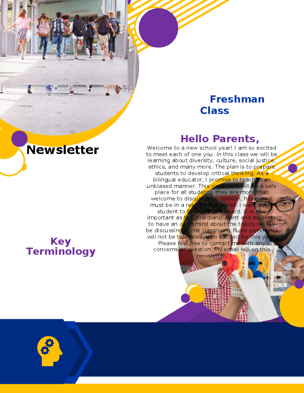 Newletter Week 8 - PARENT TEACHERS ASSOCIATION 20XX Newsletter Freshman ...
