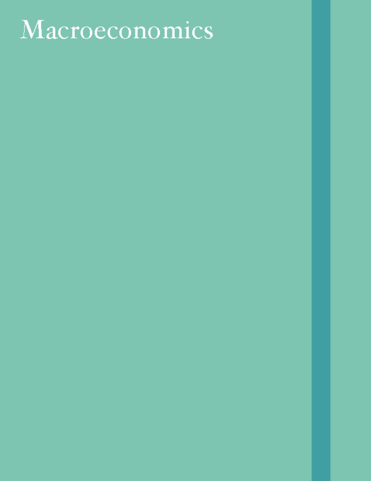 Macroeconomics Lecture Notes - Macroeconomics Measuring Production - 1 ...