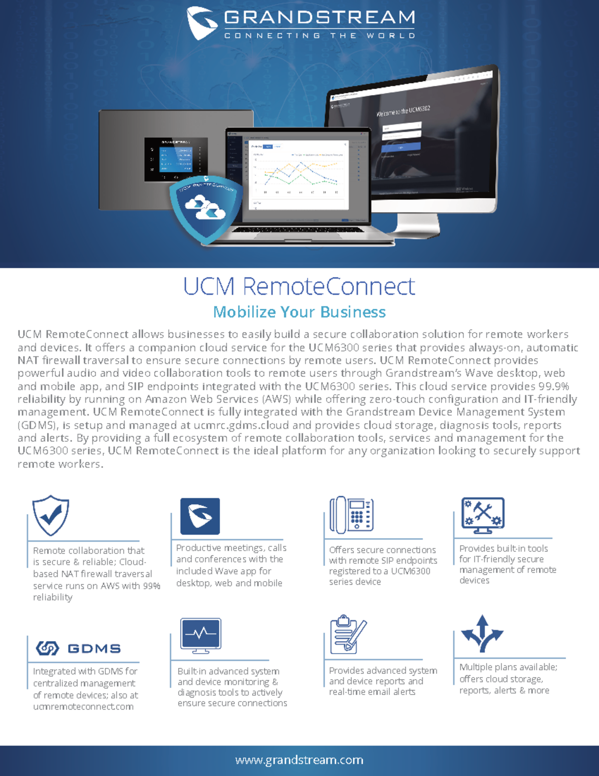 Datasheet UCMRemote Connect English - UCM RemoteConnect UCM RemoteConnect allows businesses to ...