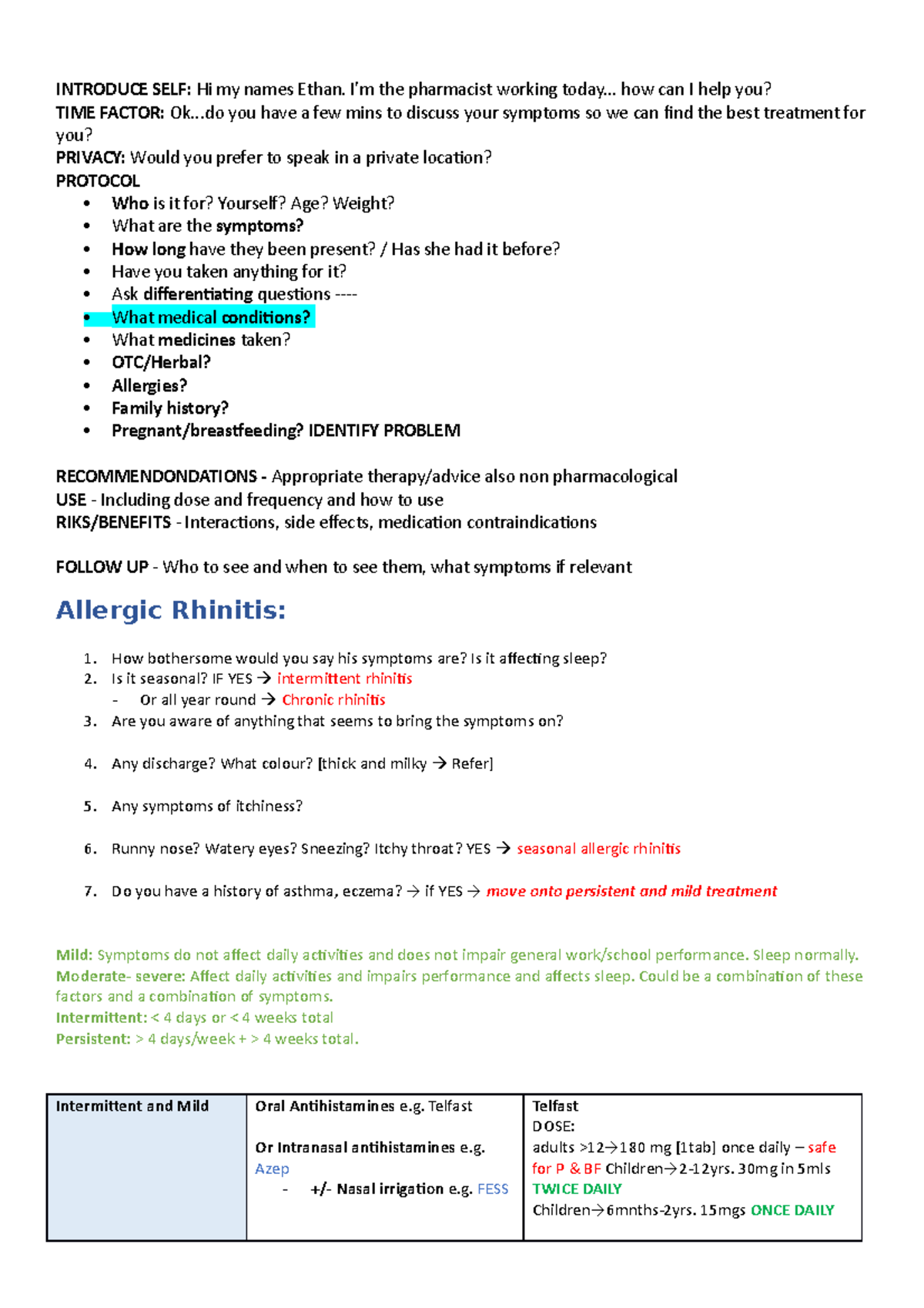 2822 Cheat Sheet - Summary of topics covered in 2021 PHAR2822 Oski ...