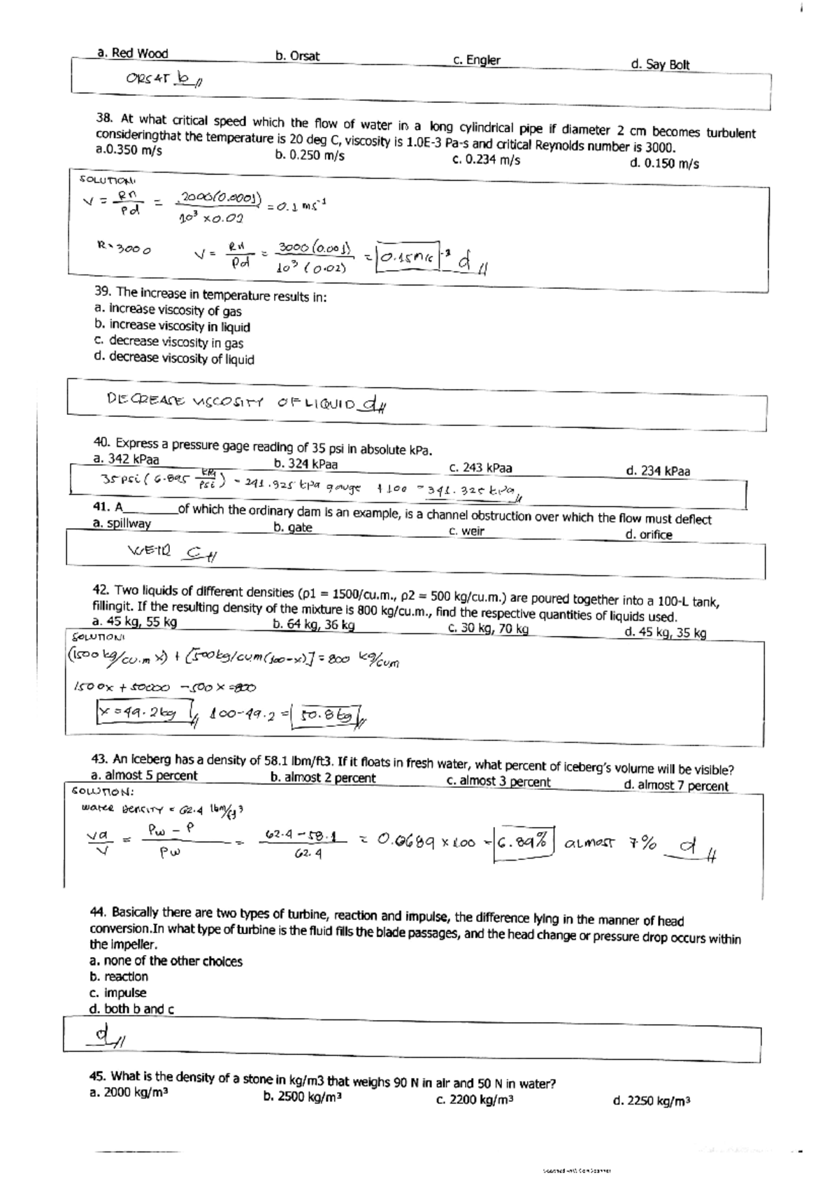Fluid Mechanics LA 5.ESAS part 6 - Electrical Engineering - Studocu