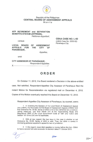 L 57 59 Order - Taxation - Studocu