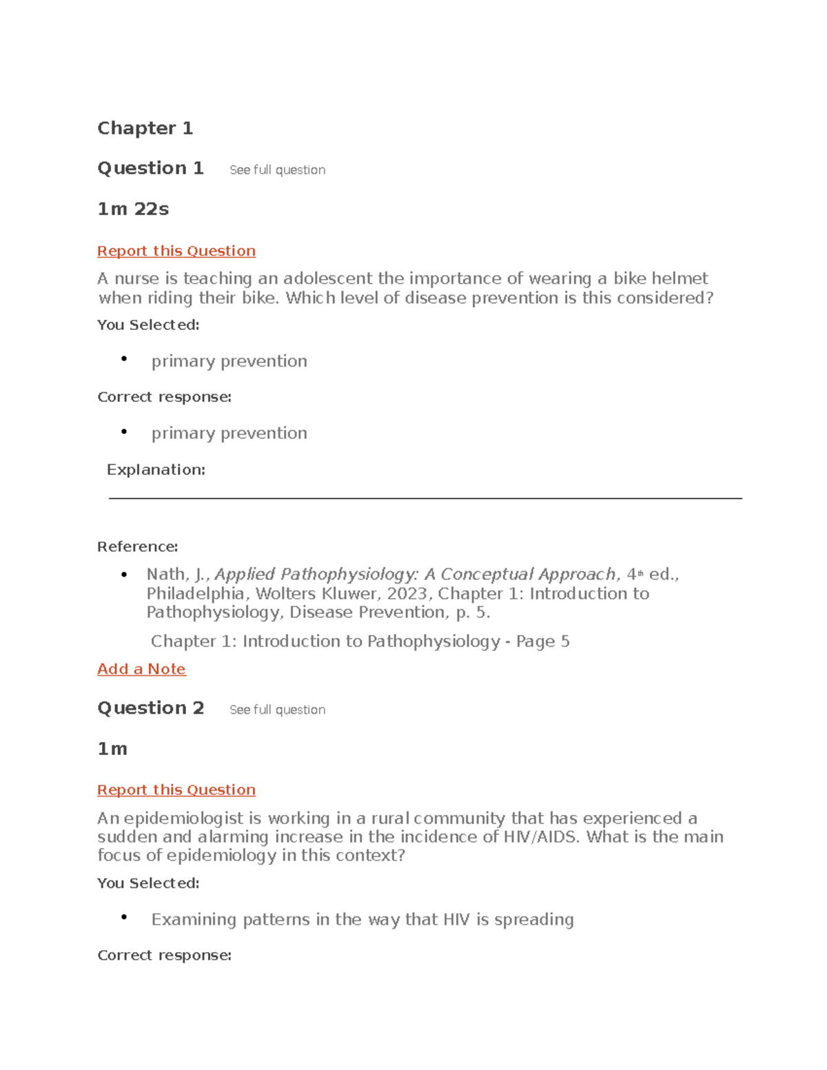 Review questions Chapters 1-8 (Patho) - Chapter 1 Question 1 See full ...