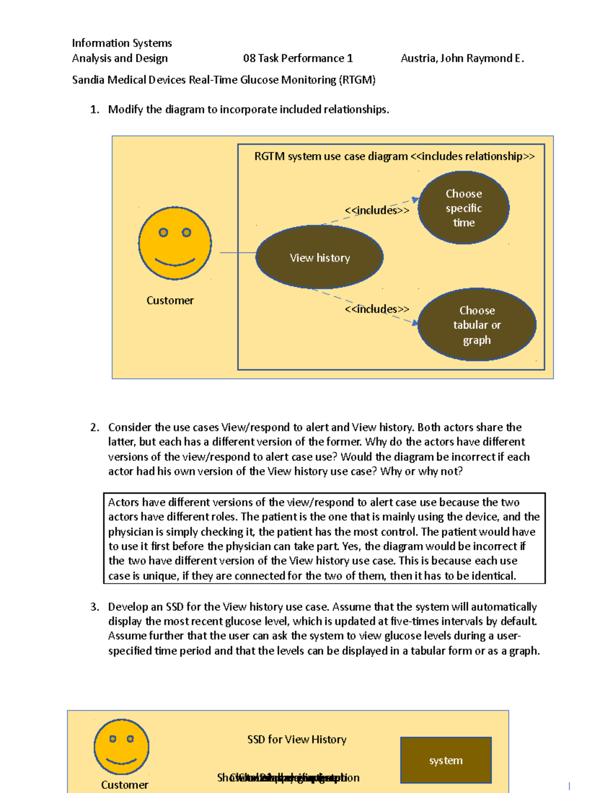 08 Task Performance 1 ISAD - Information Systems Analysis and Design 08 ...