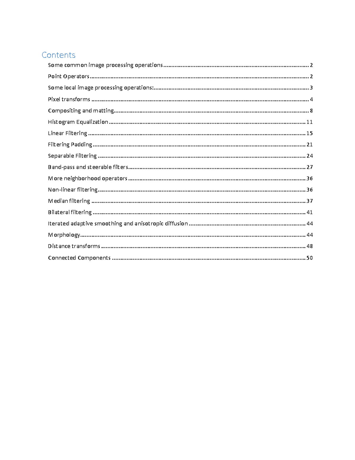 Chapter 1 part 2 Point Operators, Linear Filters, neighbourhood ...