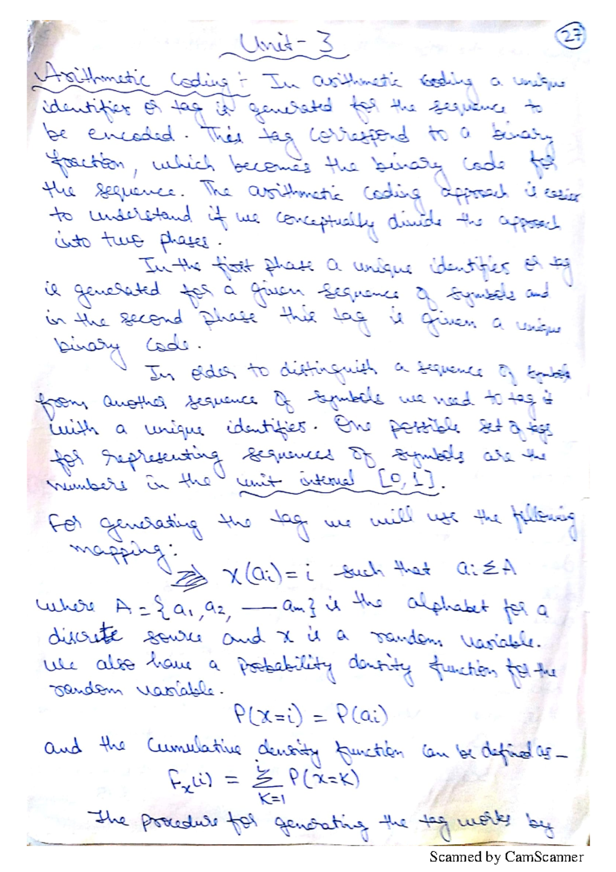 DC UNIT 3 - question paper to solve for data compression subject for unit 3 - a . ss . . BSG ...