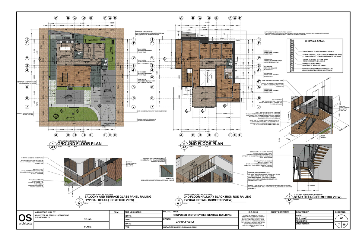 Zafra a1 - Complete Floor plan - ARCHITECTURAL BY: R. 9266 TIN: DATE ...