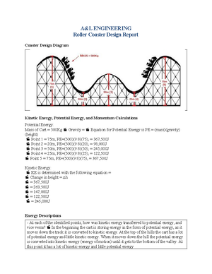 PHY+150+Project+Three+Roller+Coaster+Design+Report+Template - 7-2 Project Three A&L ENGINEERING ...