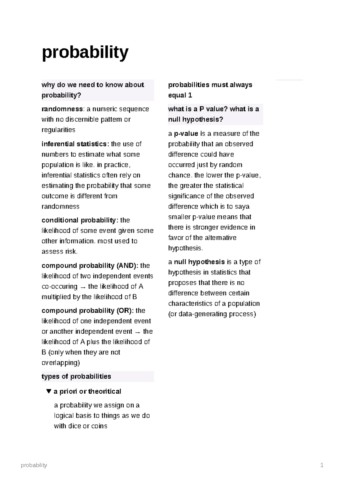 PSYC2009 Probability - probability 1 probability why do we need to know ...