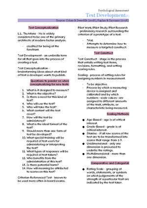 Psych Asses & History - Psychological Testing and History(1&2) Source ...