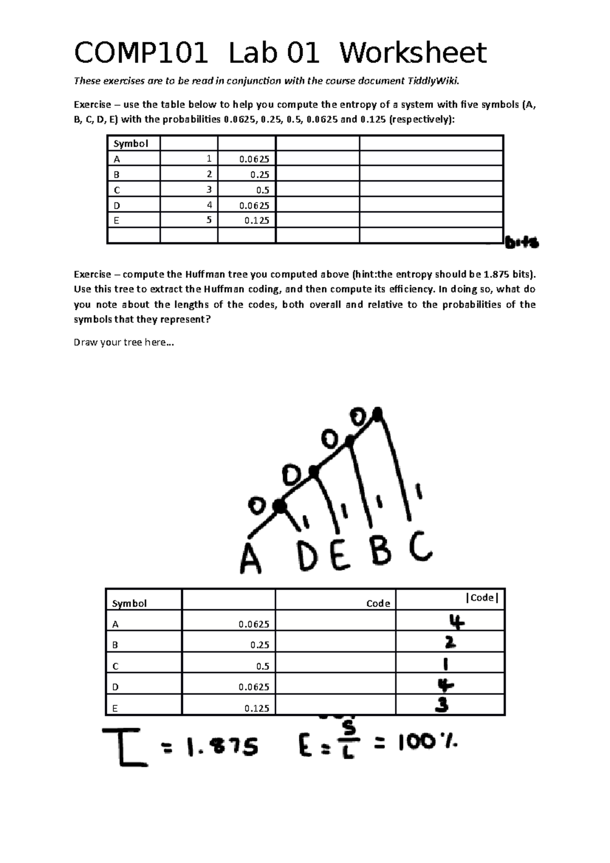 Lab01-Worksheet - lab01 worksheet complete - These exercises are to be ...