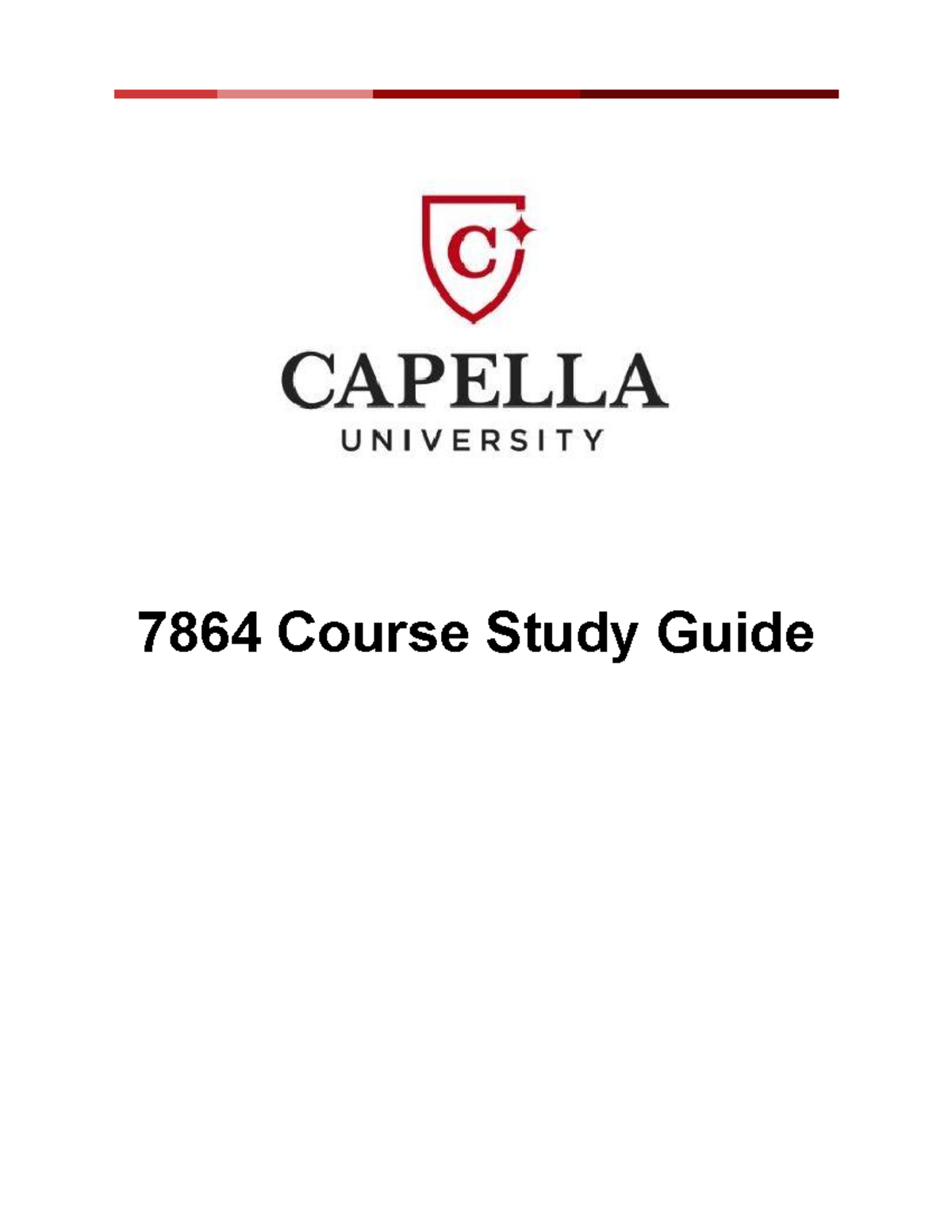 Cf 7864 course study guide - UNIVERSl'TY 7864 Course Study Guide Table ...