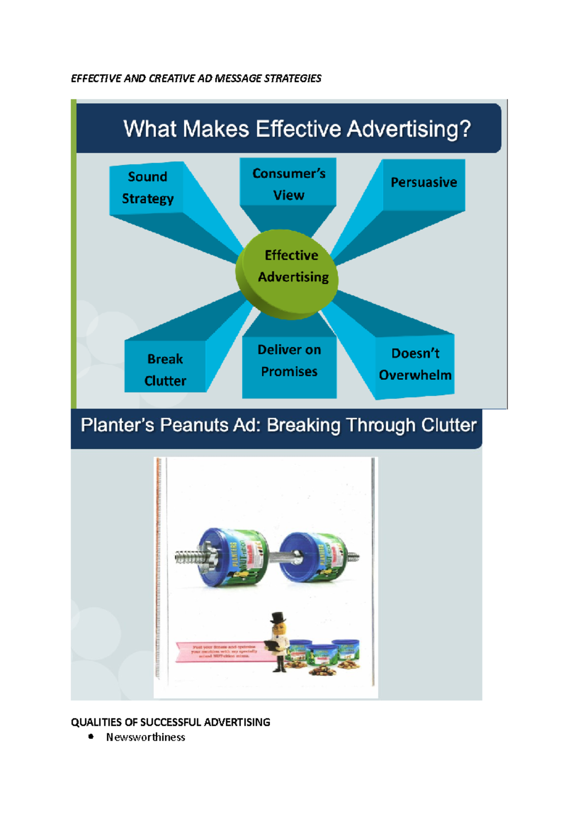 Effective AND Creative AD Message Strategies - EFFECTIVE AND CREATIVE ...