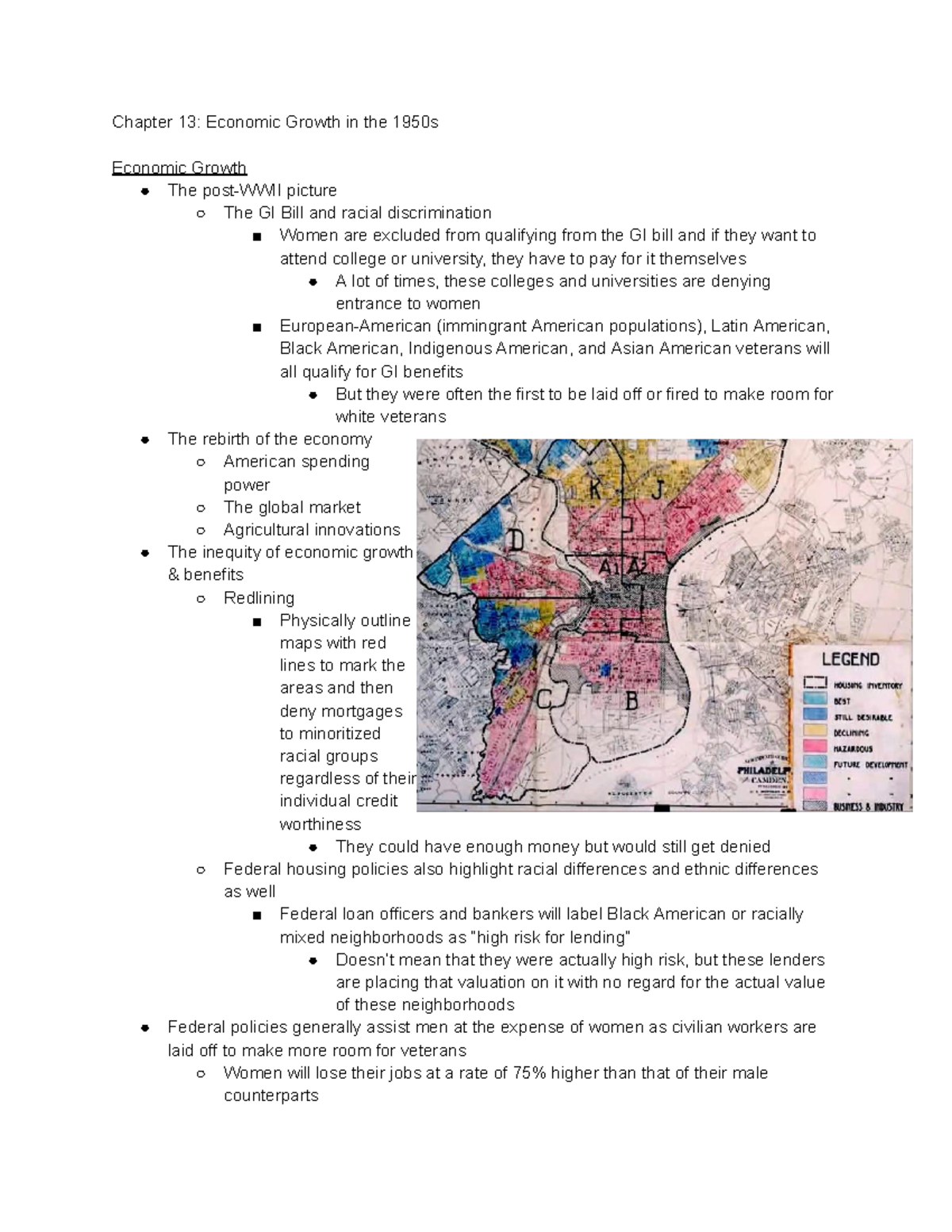 Chapter 13: Economic Growth in the 1950s - expands things like space ...