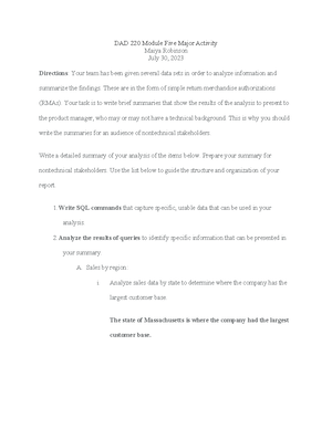 DAD 220 Module One Lab Codio no errors - DAD 220 Module One Lab Template Overview To complete ...