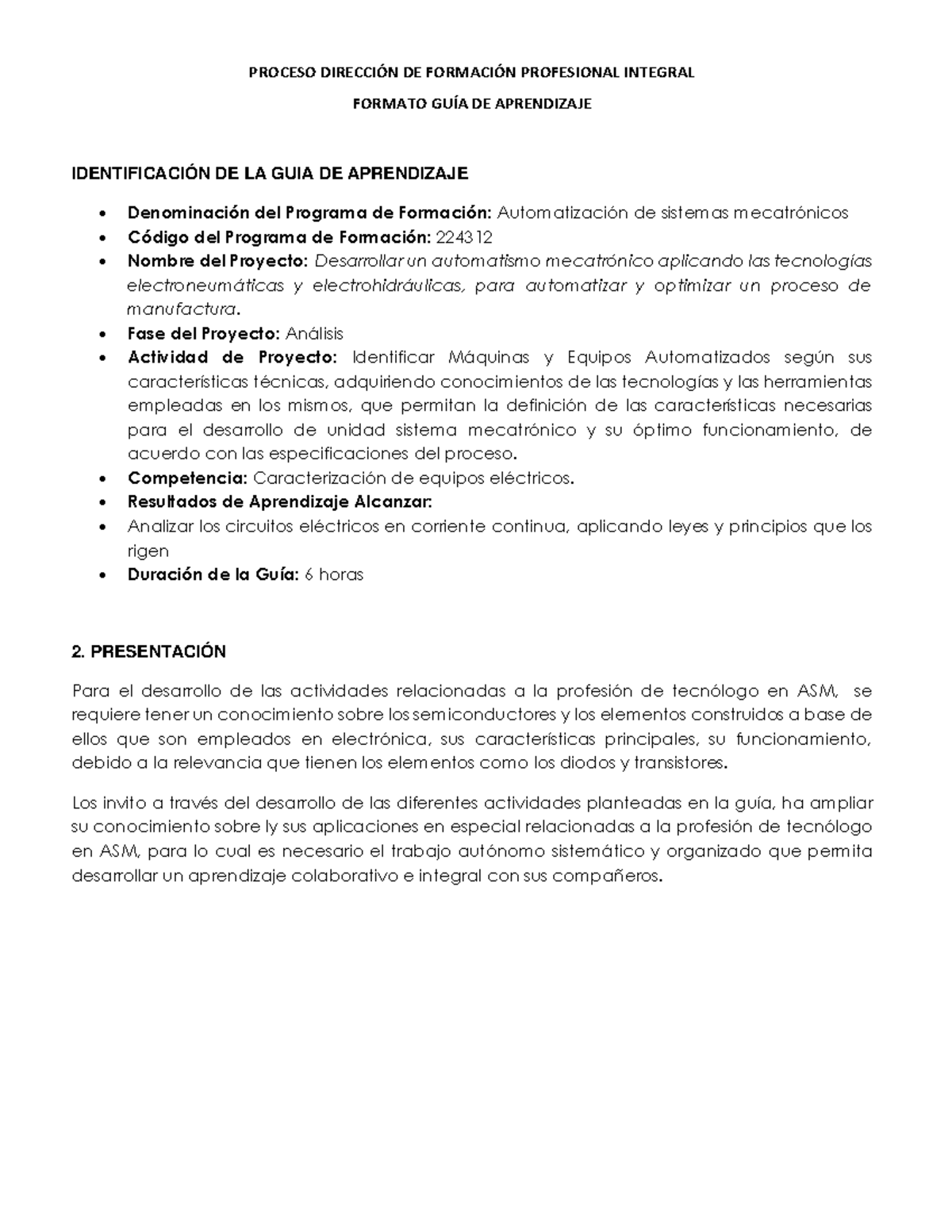 Gunnan Diodon Zener 4562a02e7e9ce40 - PROCESO DIRECCI”N DE FORMACI”N PROFESIONAL INTEGRAL ...