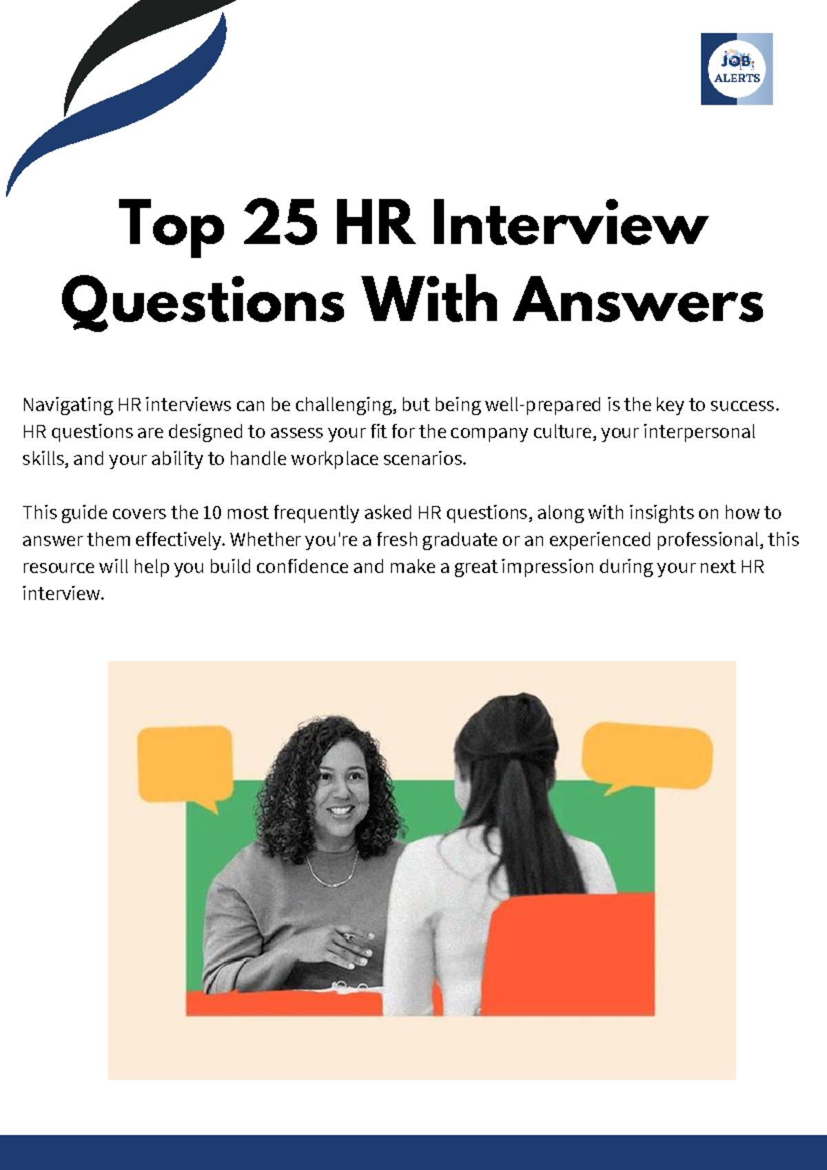 Top 25 interview Questions With Answers Jobalerts 4u - Top 25 HR ...
