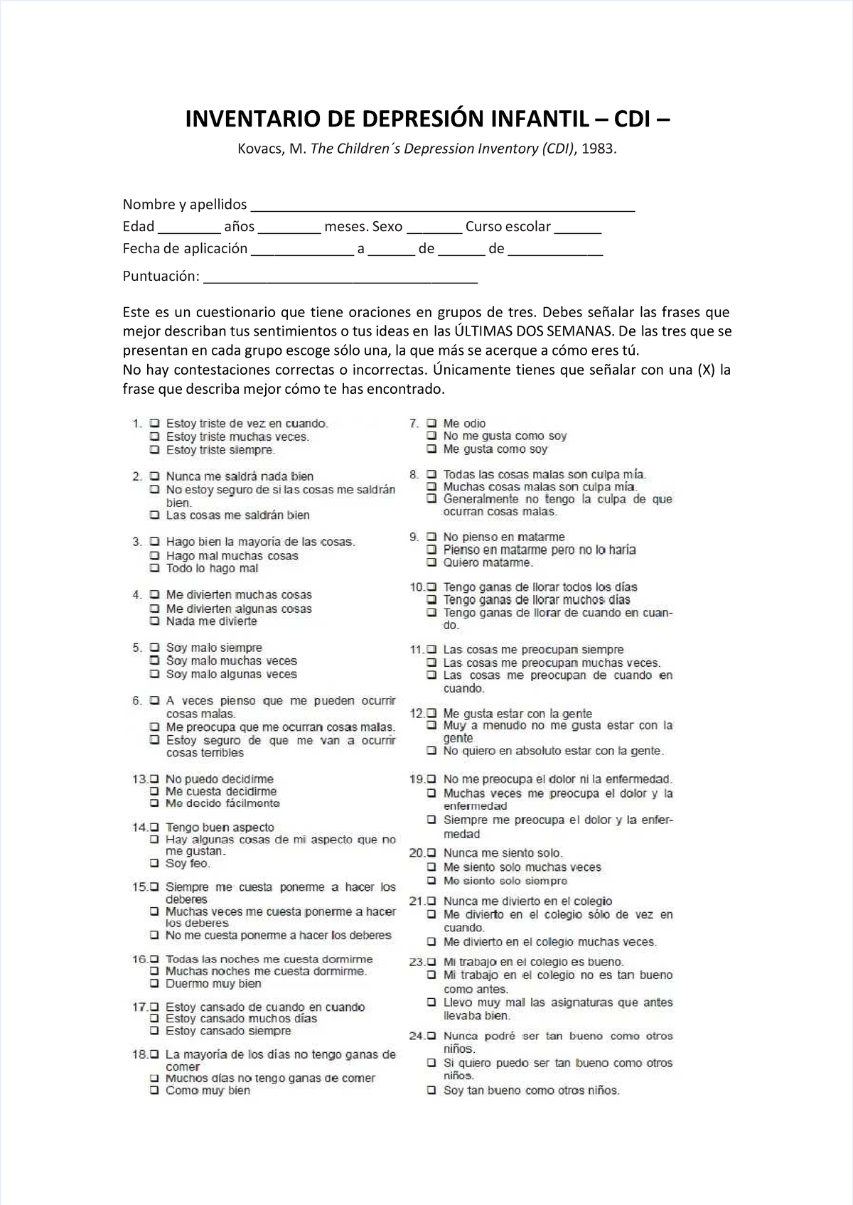 inventario-de-depresion-infantil - INVENTARIO DE DEPRESIÓN ...