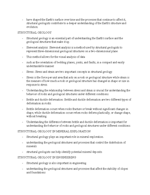 Geology Notes 1 ECC - These processes help us understand the history ...