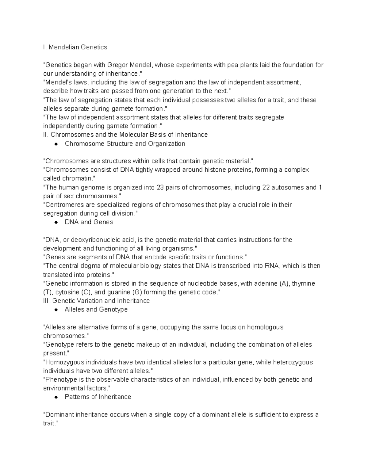 Notes - Genetics and Heredity - LS 107 - UCLA - Studocu