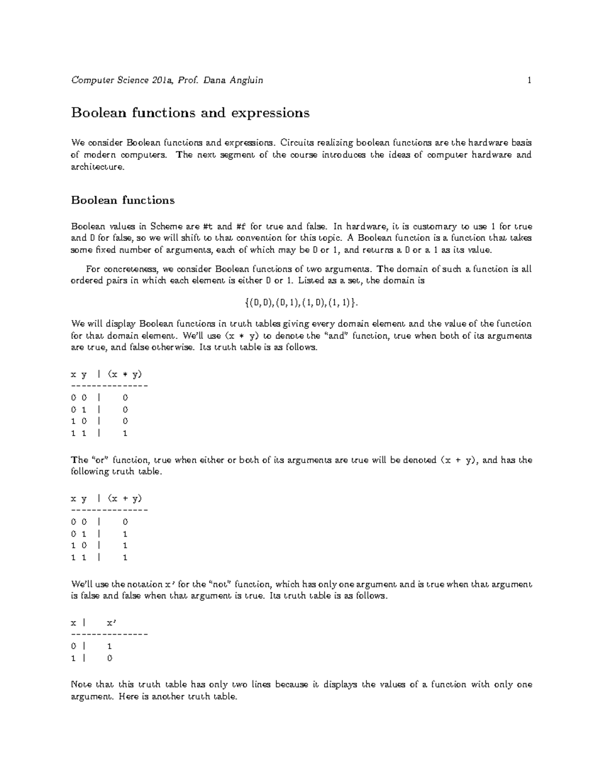 Boolean Functions Circuits Realizing Boolean Functions Are The 3582