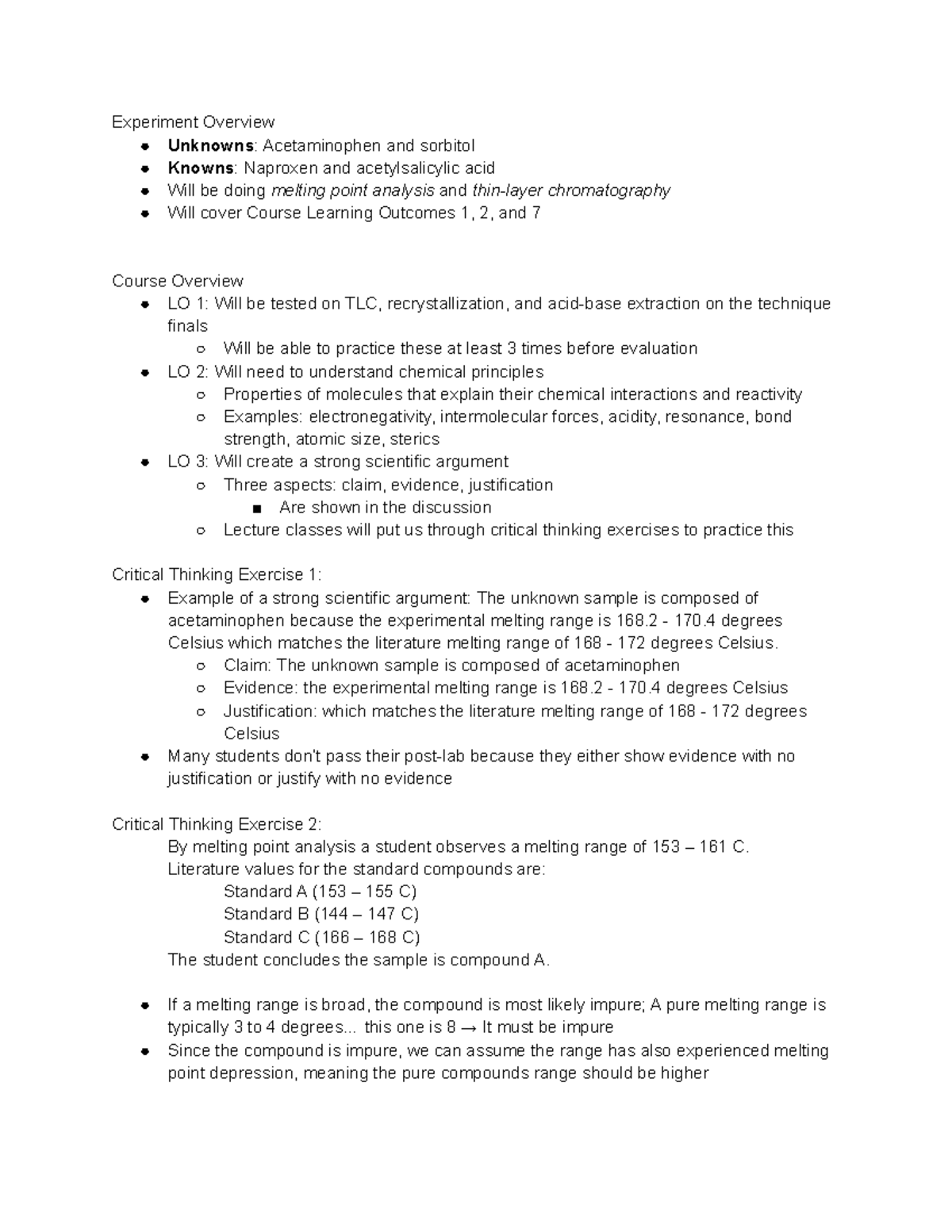 Lab Lecture 2 Course Structure and Experiment 1 Overview - Experiment ...