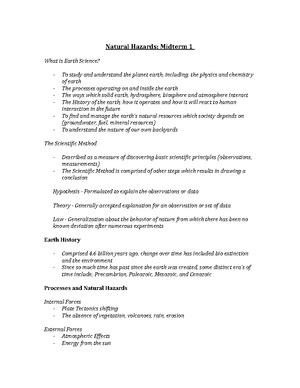 Chapter 6 study guide for Natural Hazards - Chapter 6 Study Guide ...