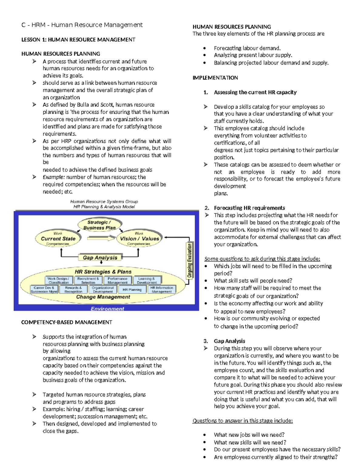 HRM- Reviewer - ... - C - HRM - Human Resource Management LESSON 1 ...