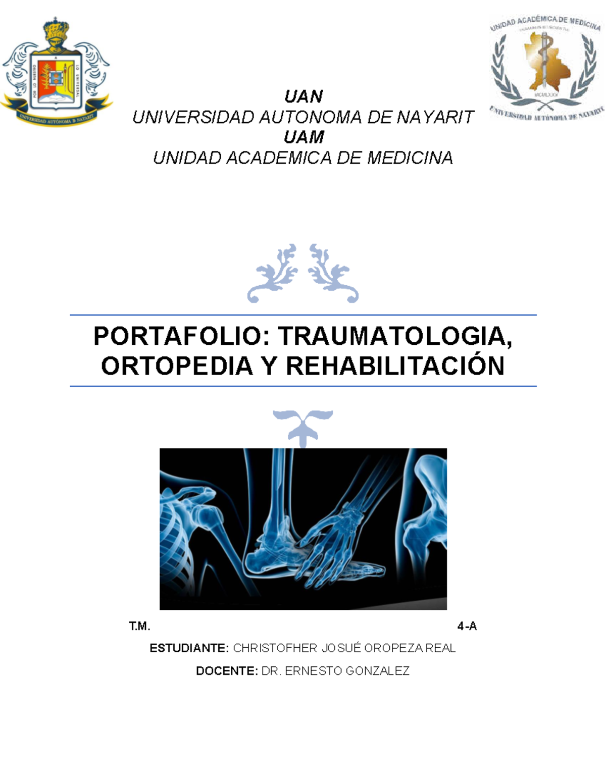 Portafolio TYO 1er. Parcial - UAN UNIVERSIDAD AUTONOMA DE NAYARIT UAM ...