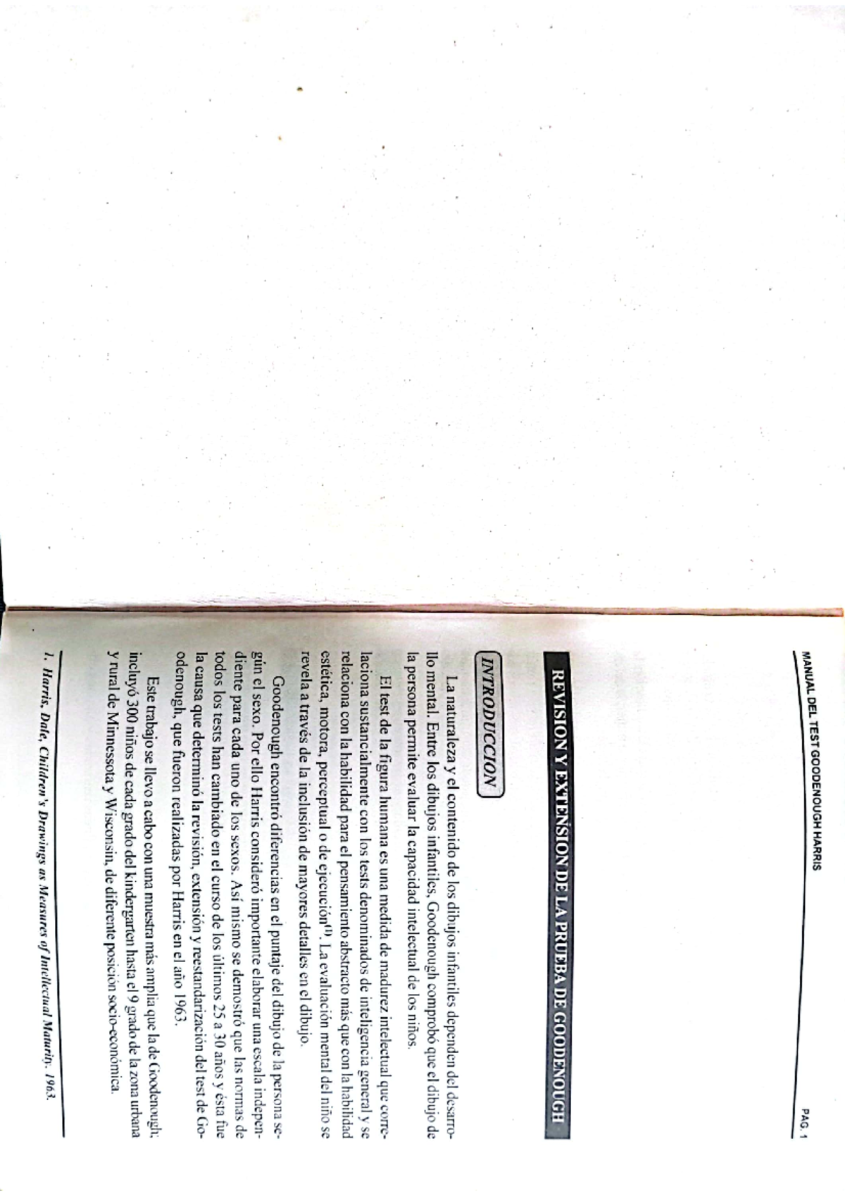 Test DFH Goodenough Harris - Manual - Psicología experimental - Studocu