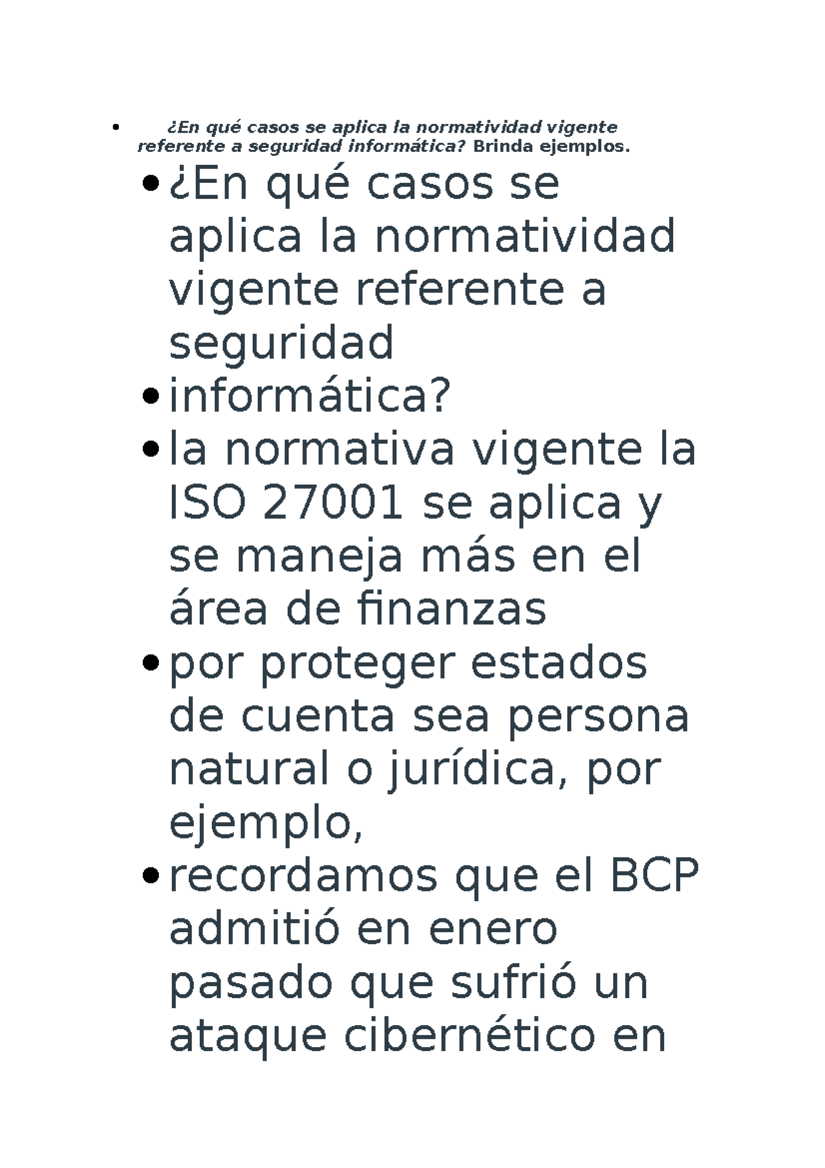 En qué casos se aplica la normatividad vigente referente a seguridad ...