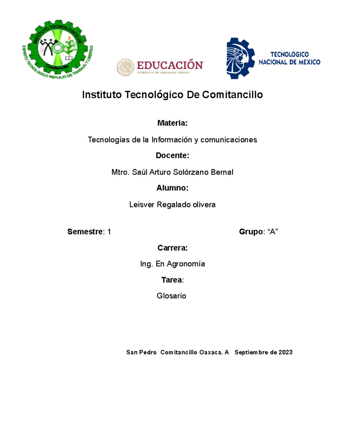 tecnologias de la investigacion en al agronomia - Instituto Tecnológico ...
