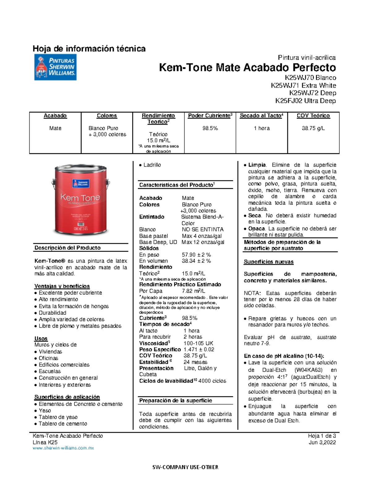 K25-Kem Tone-Acabado-Perfecto-Mate - Kem-Tone Acabado Perfecto Línea K ...